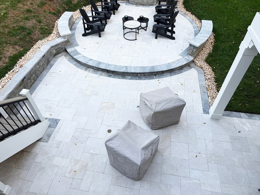 Pera Cream Marble French Pattern 3CM Paver | STONELUX
